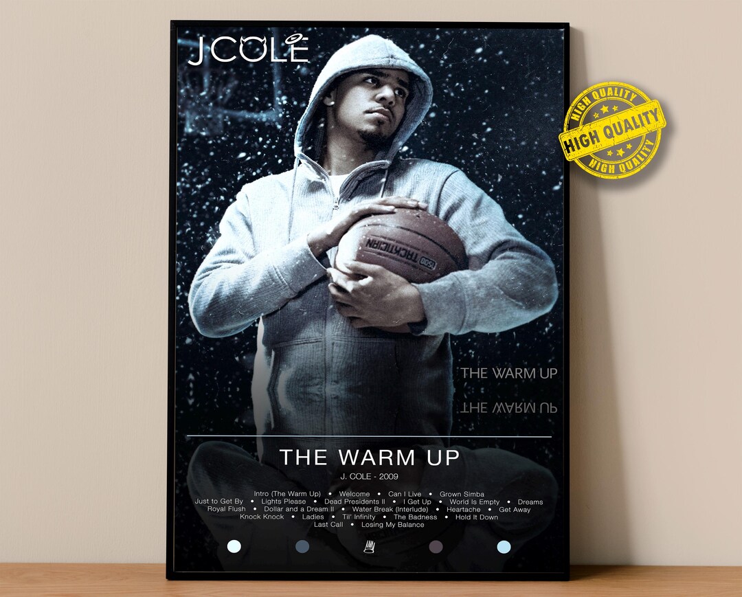 J Cole Poster | the Warm up Poster | Album Poster Prints | Wall Decor ...