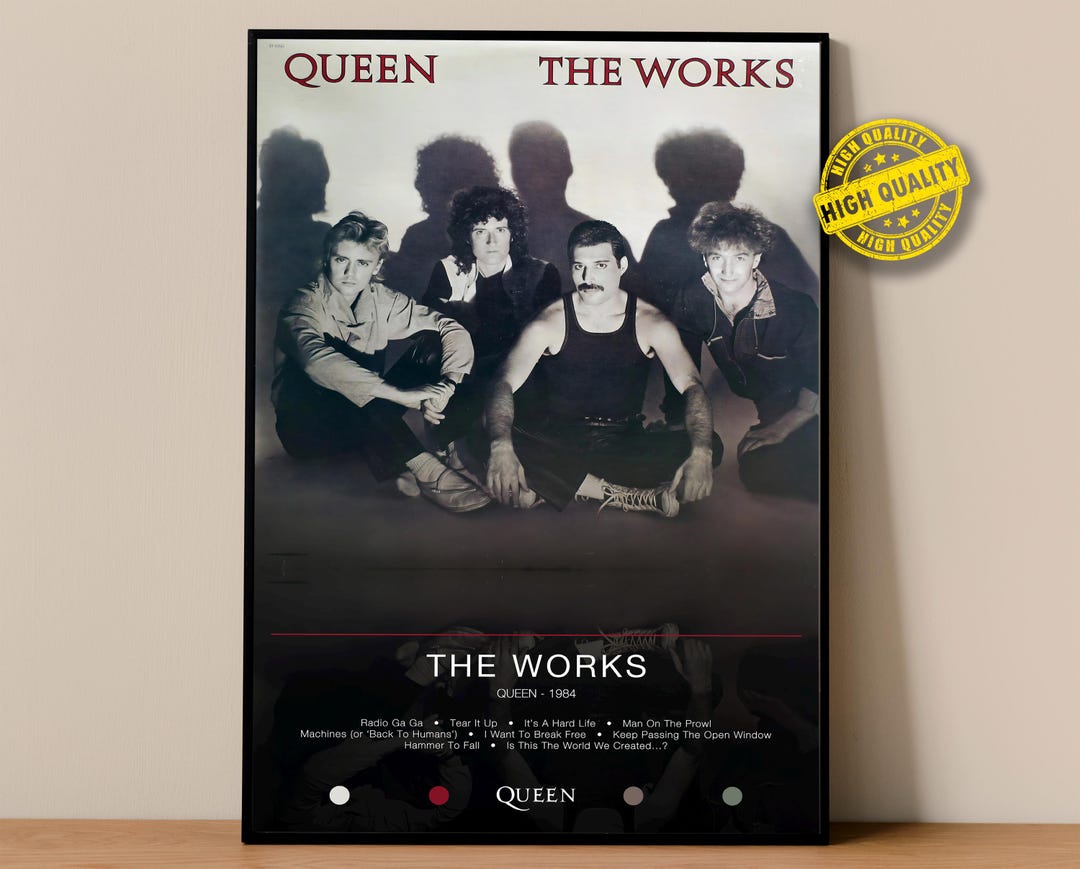 Queen Poster the Works Poster Album Poster Prints Wall Decor Posters ...