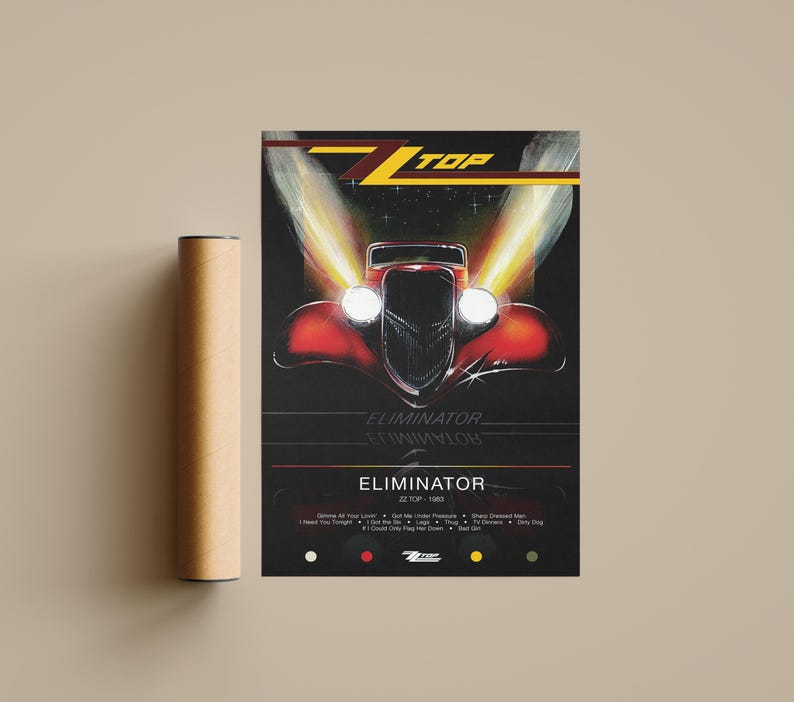 ZZ Top Poster Eliminator Poster Album Poster Prints Wall Decor Posters ...