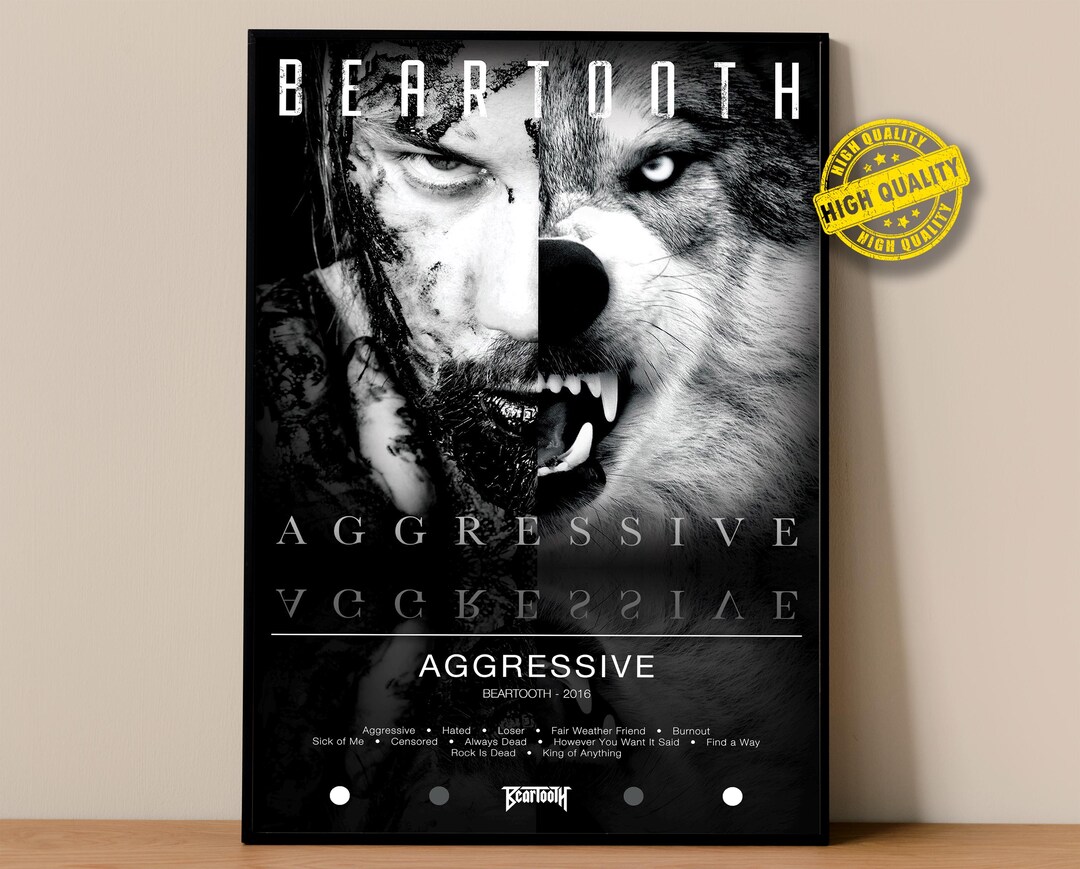 Beartooth Poster Aggressive Poster Album Poster Prints Wall Decor ...