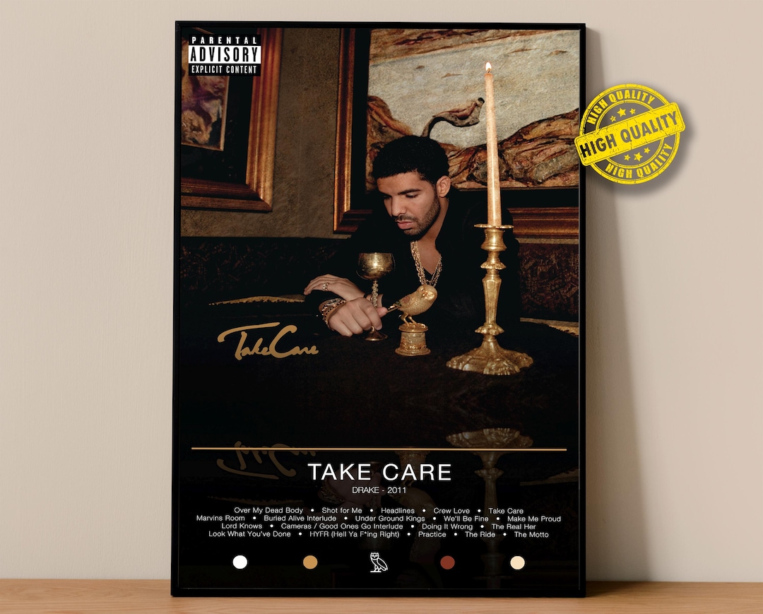 Drake Poster Take Care Poster Album Poster Prints Wall Decor Posters ...