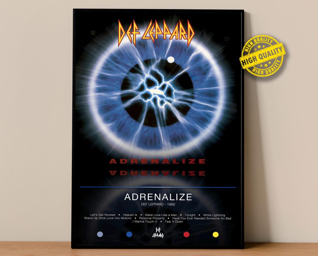 Def Leppard Poster | Adrenalize Poster | Album Poster Prints | Wall ...