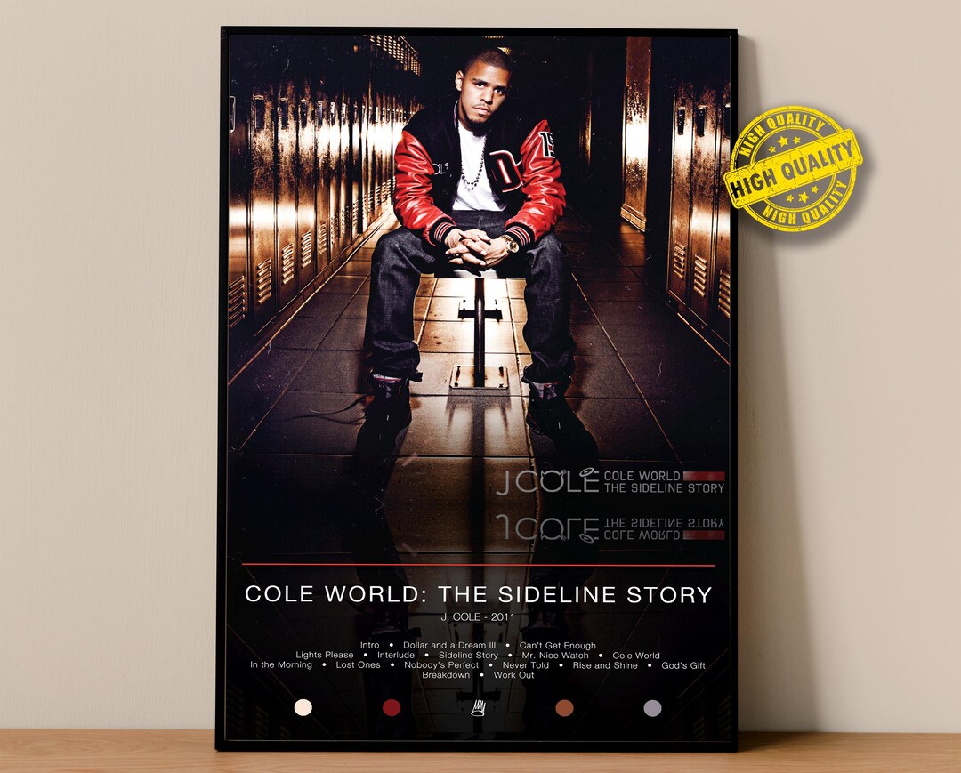 J Cole Poster | Cole World the Sideline Story Poster | Album Poster ...