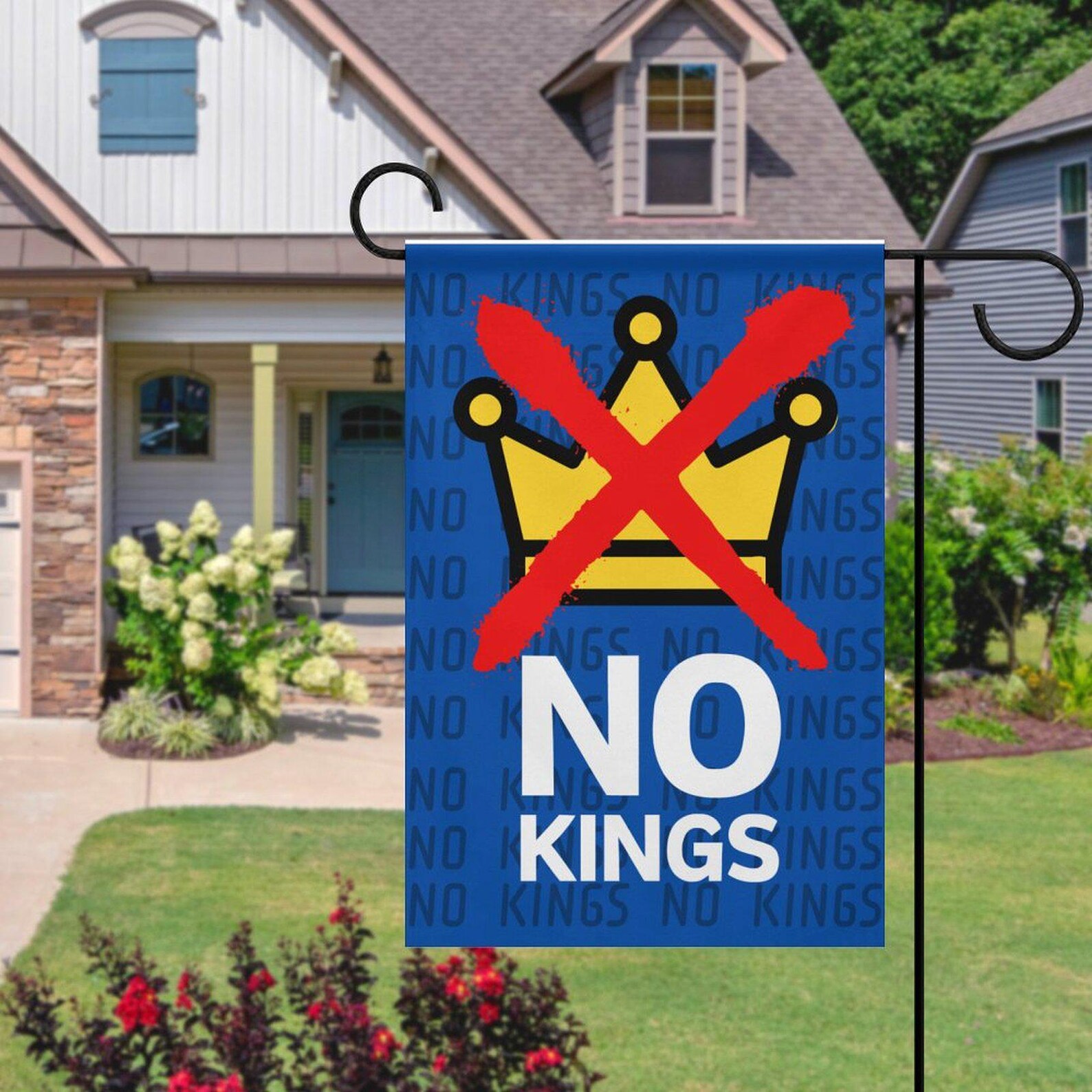 NO KINGS Anti Authoritarian Protest Yard Signs - Resist Tyranny ...