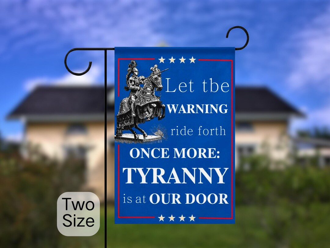 Tyranny Warning Yard Sign: Political Protest - Defend Democracy - Etsy