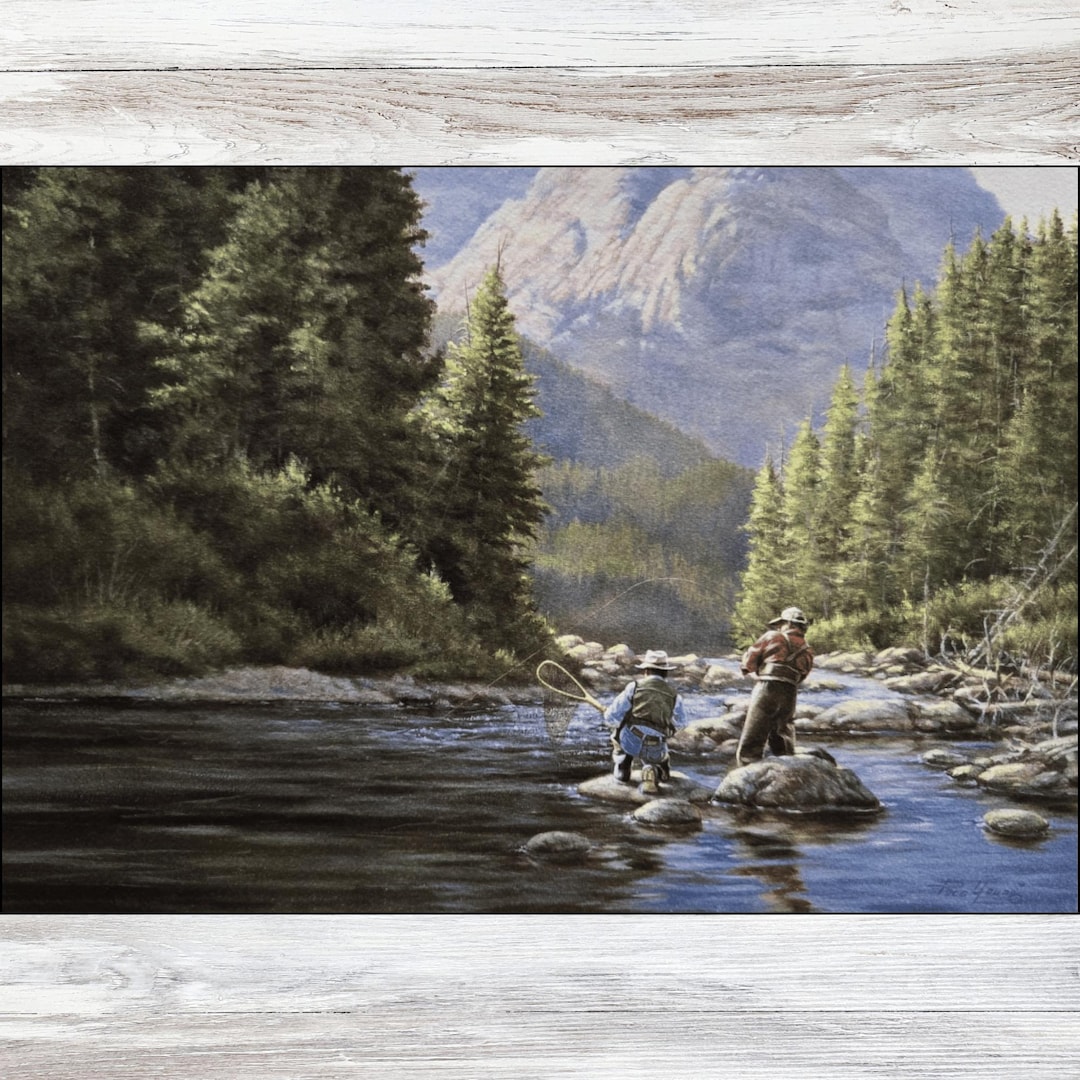 LIMITED EDITON- Rocky Mountain River by Paco Young – Father & Son Fly ...