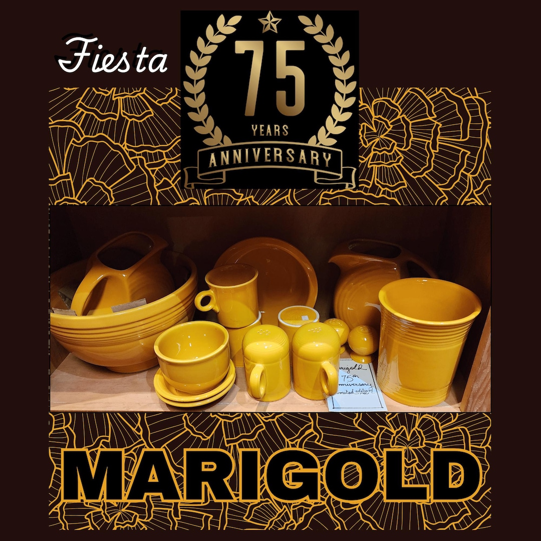 FIESTAWARE-MARIGOLD 75th Anniversary Retired 2011 Several Items to ...