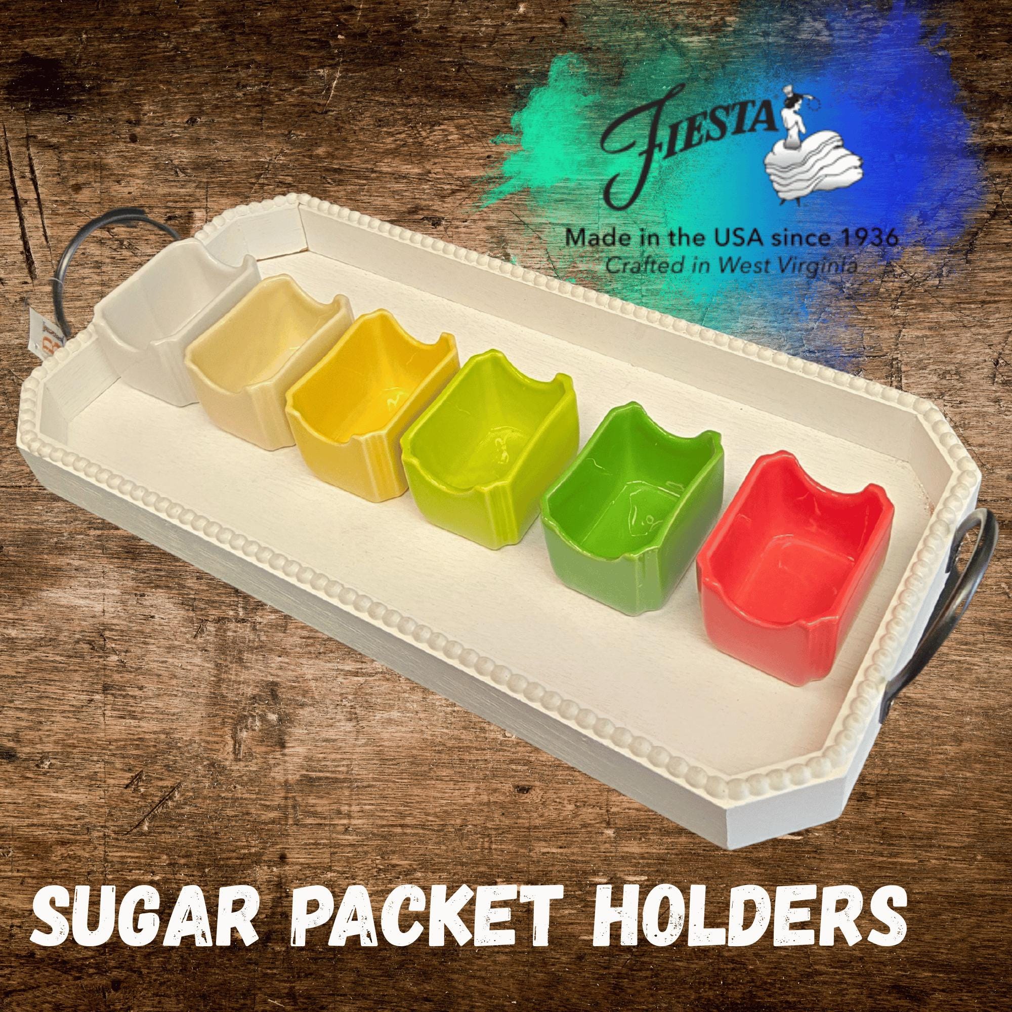 FIESTAWARE 3 1/2 Inch Sugar/sweetener Packet Holder CLICK to Pick Your ...