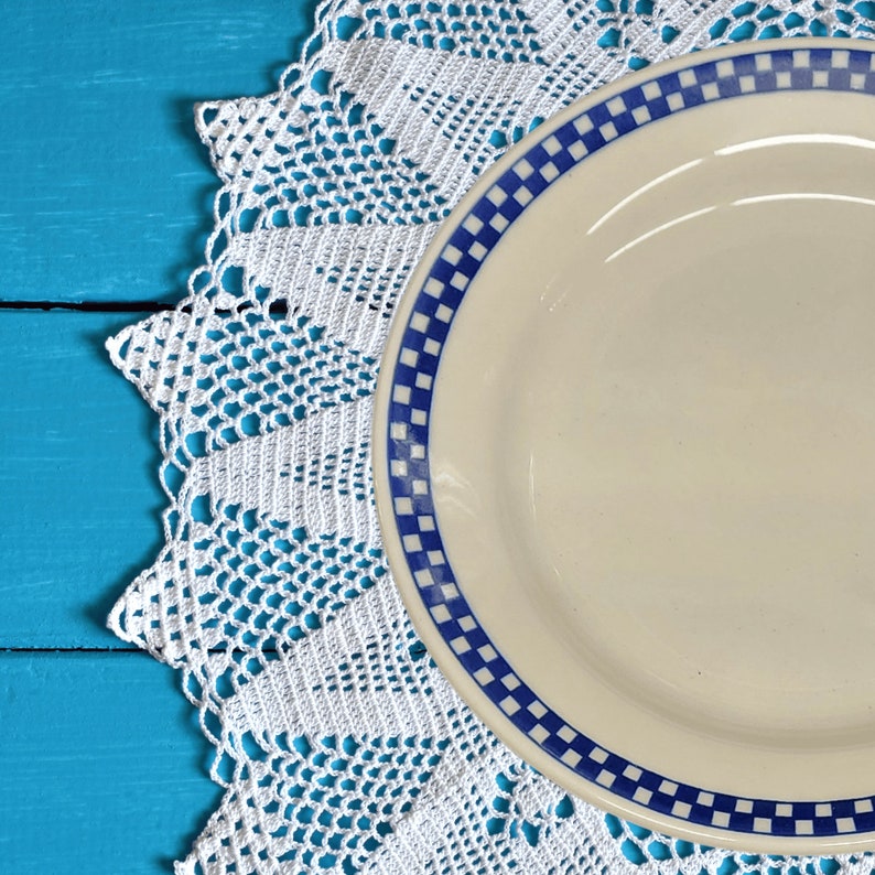 Vintage Homer Laughlin Restaurant Ware Checkered Rim Luncheon Plates 9 ...