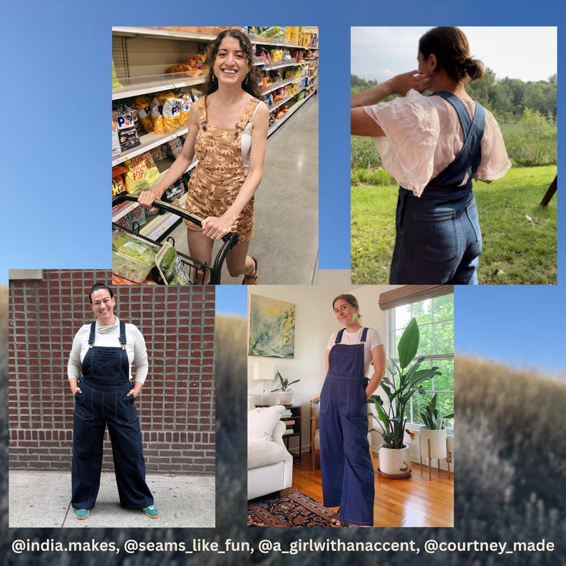 Heritage Overalls PDF Sewing Pattern | Size Inclusive | Intermediate - Etsy