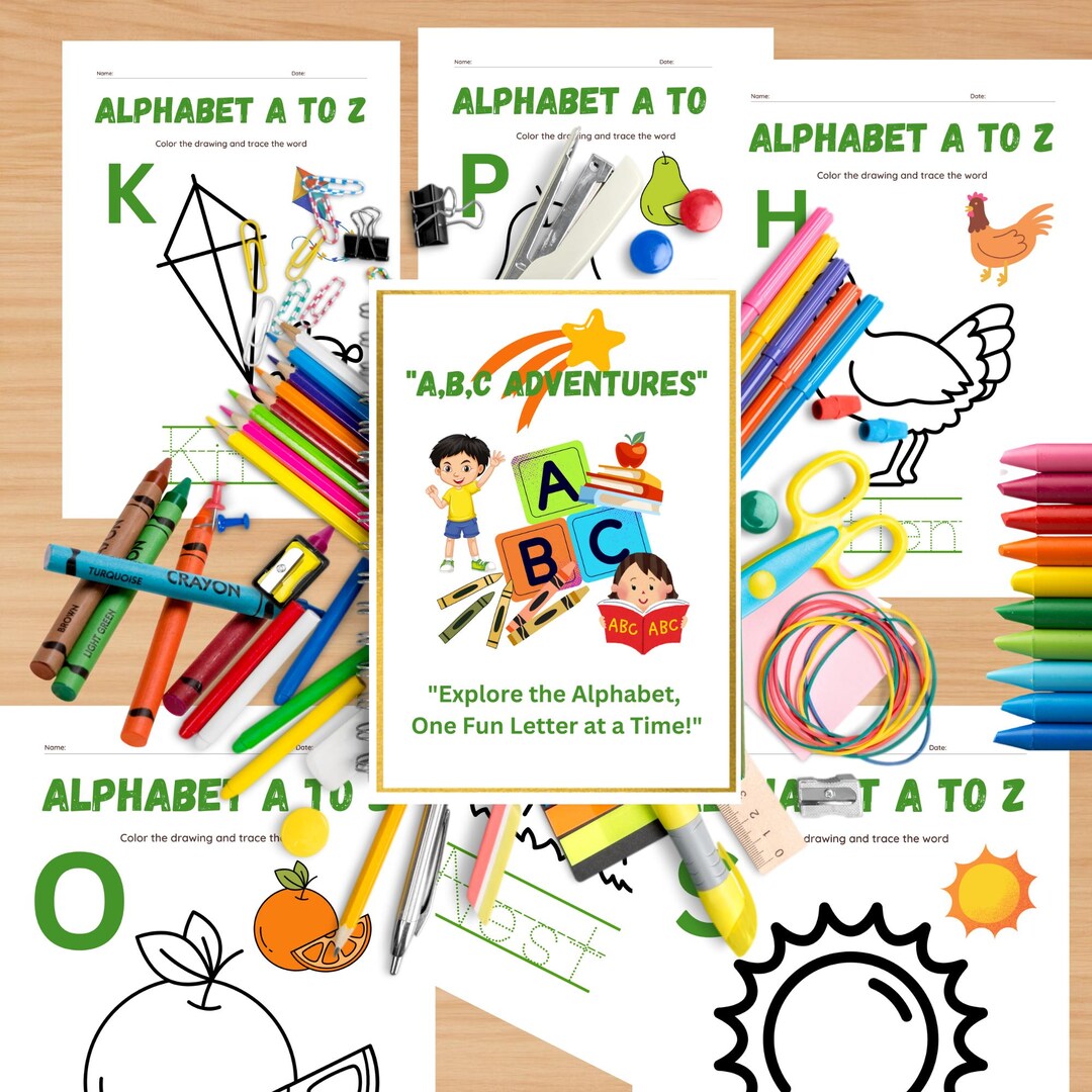 ABC Alphabet Worksheet Activities - Etsy