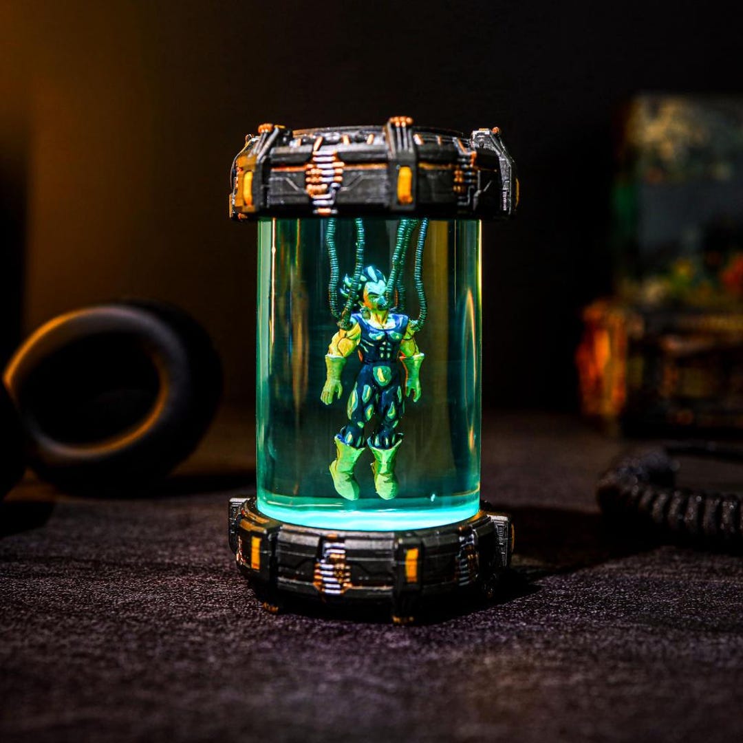 Dragon Ball Z Vegeta in a Healing Chamber Lamp, LED Anime Night Light ...