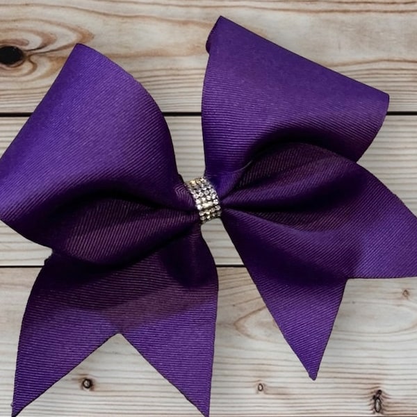 Purple Cheer Bow - Etsy