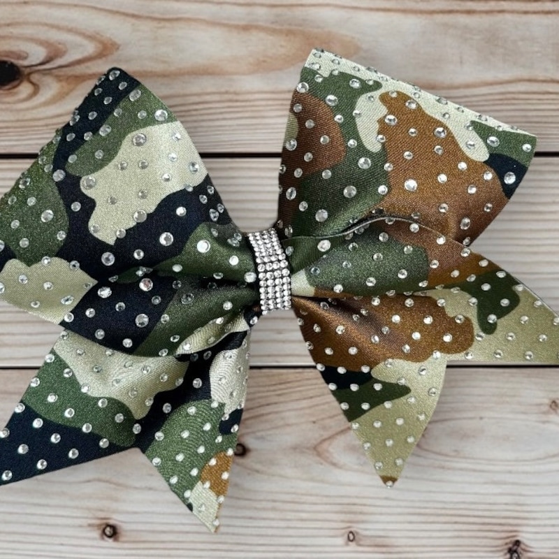 Camo Cheer Bow - Etsy
