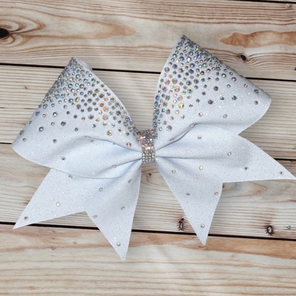 White Cheer Bow - Etsy