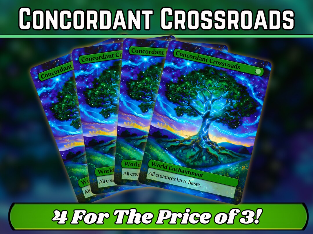 Concordant Crossroads - Proxy - Custom Magic Fantasy Art Series - Full ...