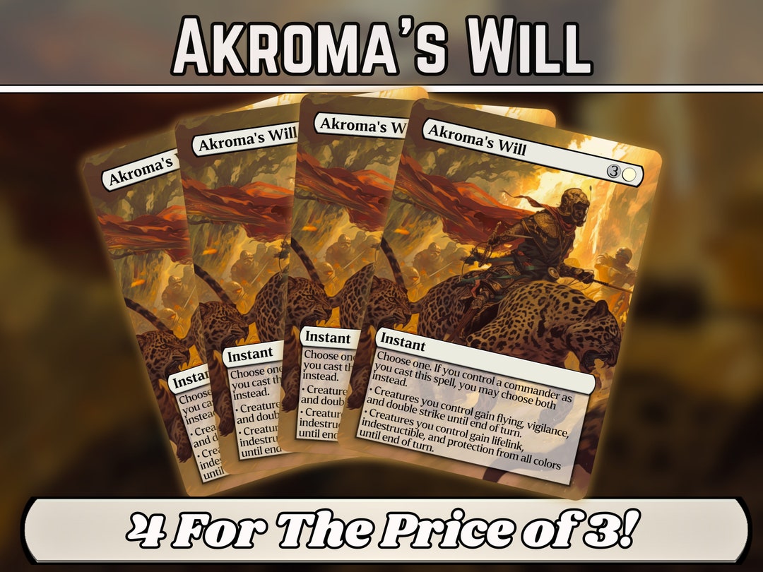Akroma's Will - Proxy - Custom Magic Fantasy Art Series - Full-art ...
