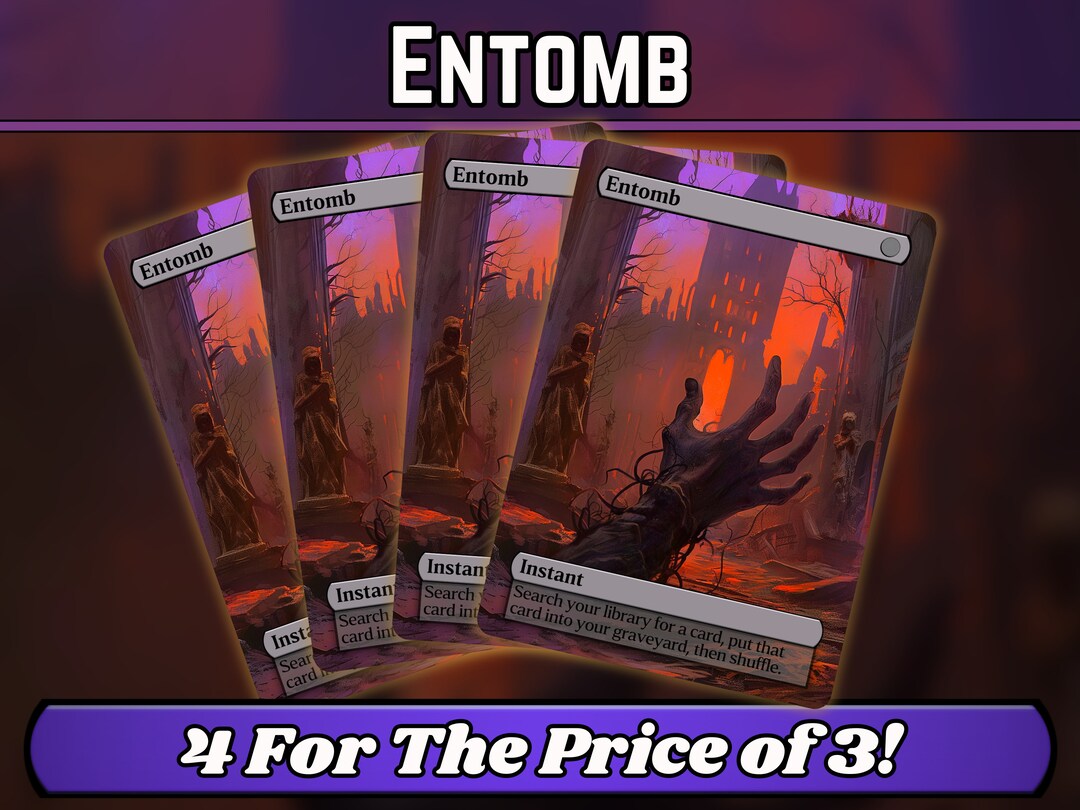 Entomb - Proxy - Custom Magic Fantasy Art Series - Full-art Custom ...