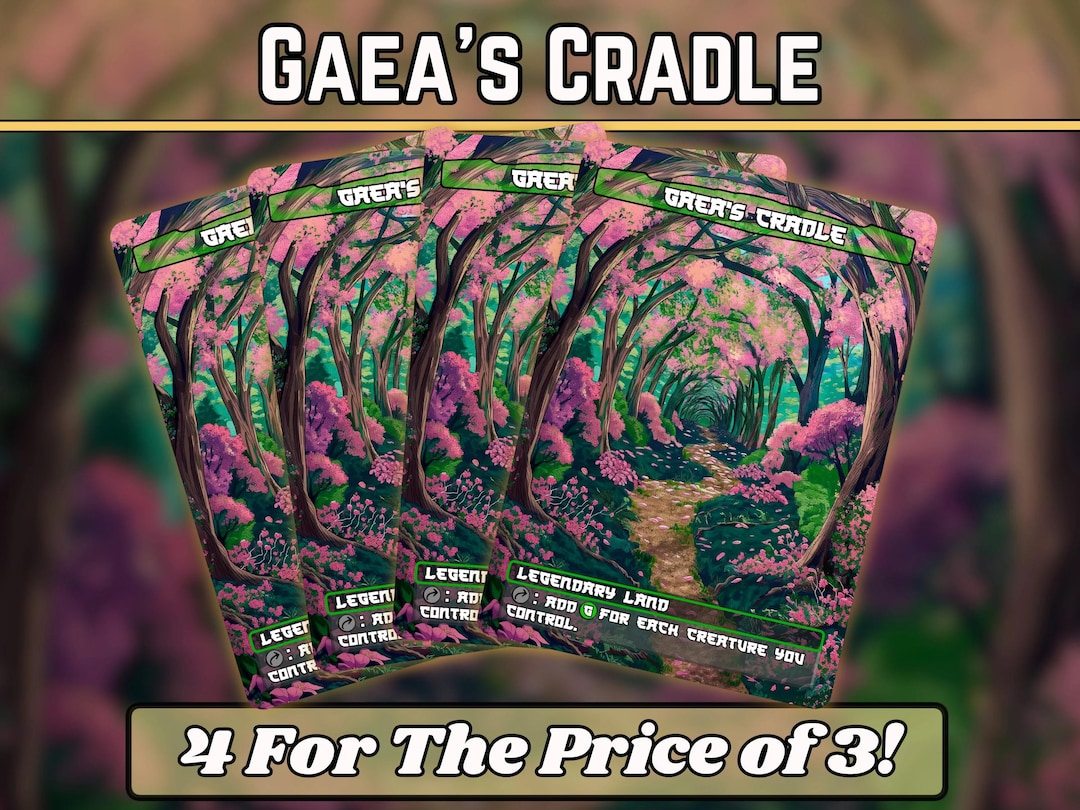 Gaea's Cradle - Proxy - Japanese Custom Art Series - Unique Full-art Custom Magic Proxies - High ...