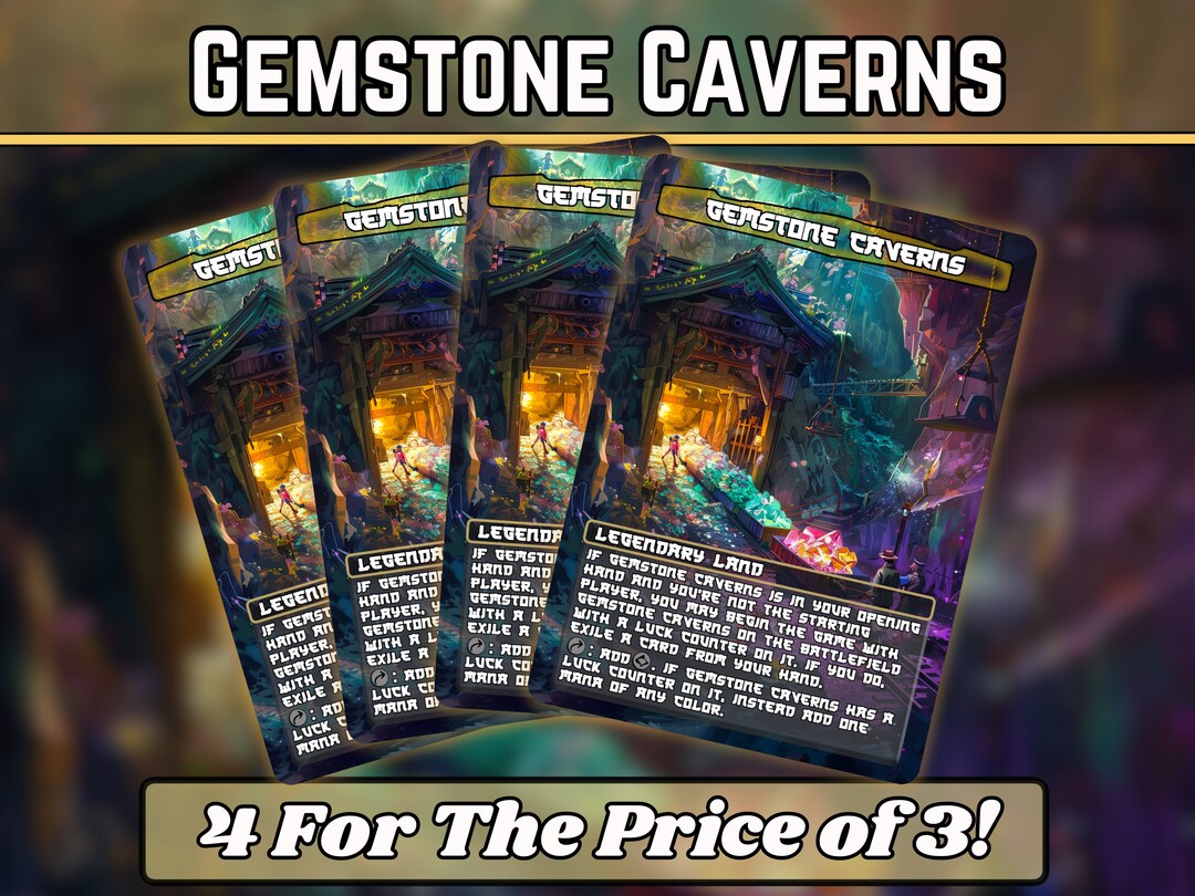 Gemstone Caverns - Proxy - Japanese Custom Art Series - Unique Full-art Custom Magic Proxies ...