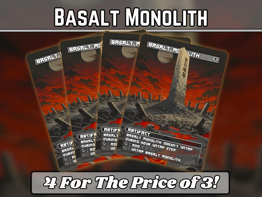 Basalt Monolith - Proxy - Japanese Mana Rock Art Series - Unique Full ...