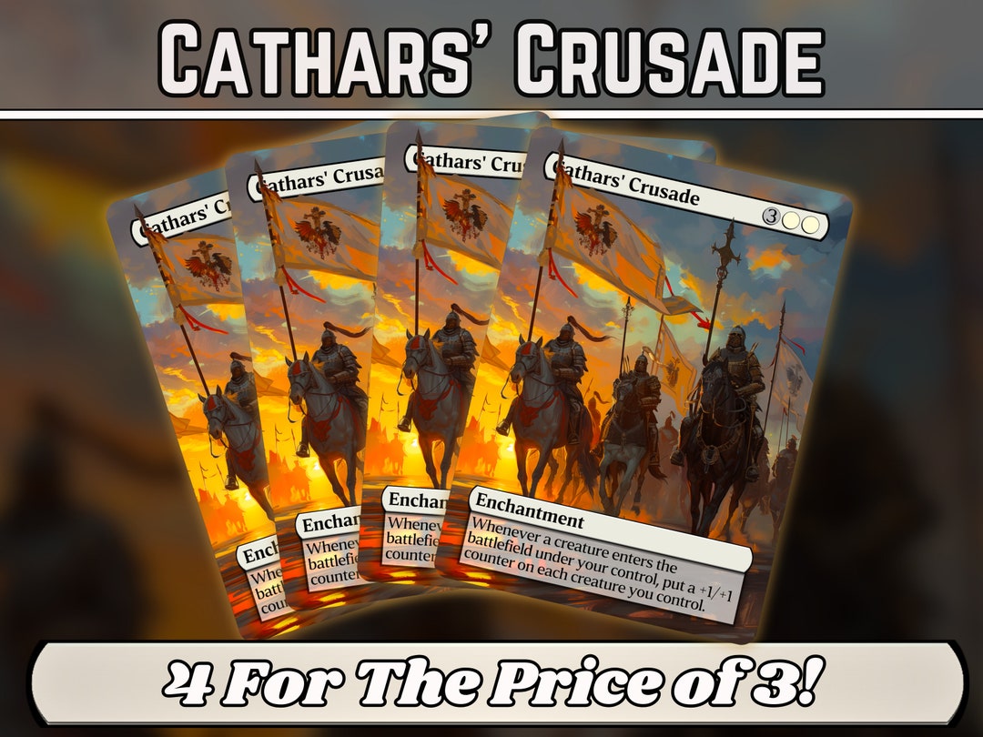 Cathars' Crusade - Proxy - Custom Magic Fantasy Art Series - Full-art ...