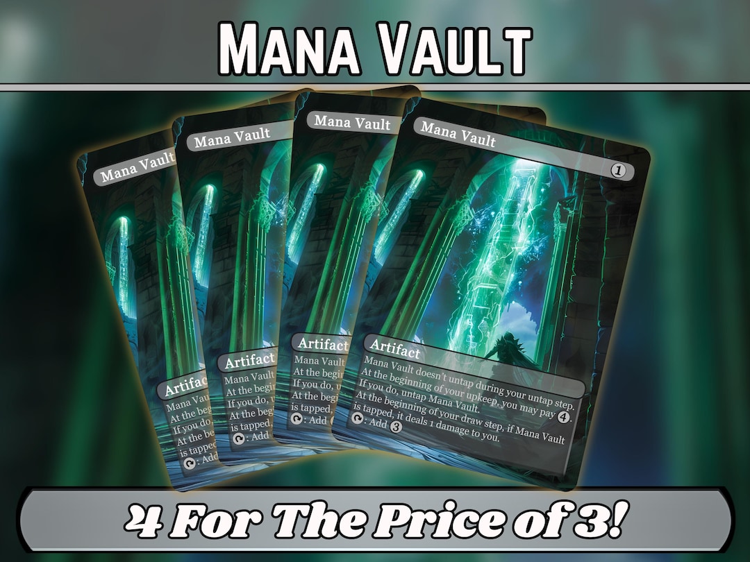 Mana Vault - Proxy - Custom Fantasy Art Series - Full-art Custom Proxies - Great Gift - Artifact ...
