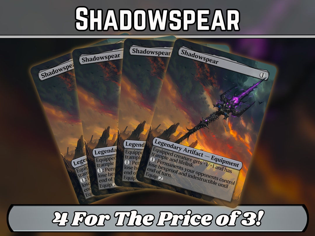 Shadowspear - Proxy - Custom Magic Fantasy Art Series - Full-art Custom Proxies - Great Gift ...