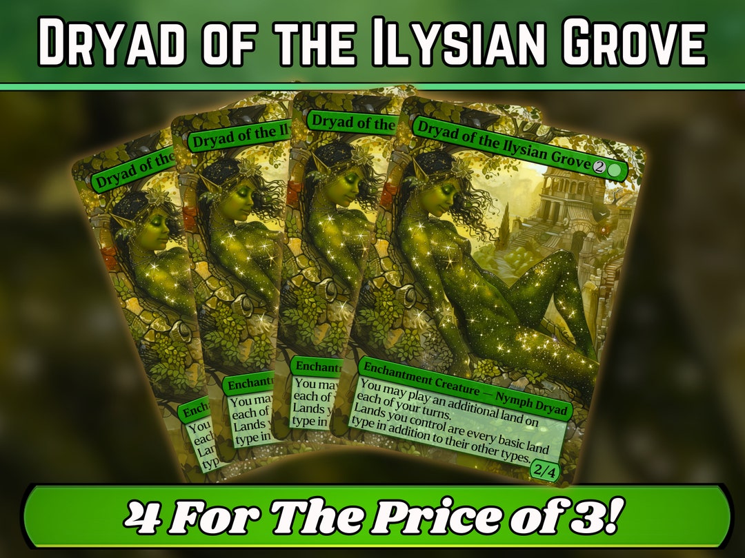 Dryad of the Ilysian Grove - Proxy - Custom Magic Fantasy Art Series - Full-art Custom Proxies ...