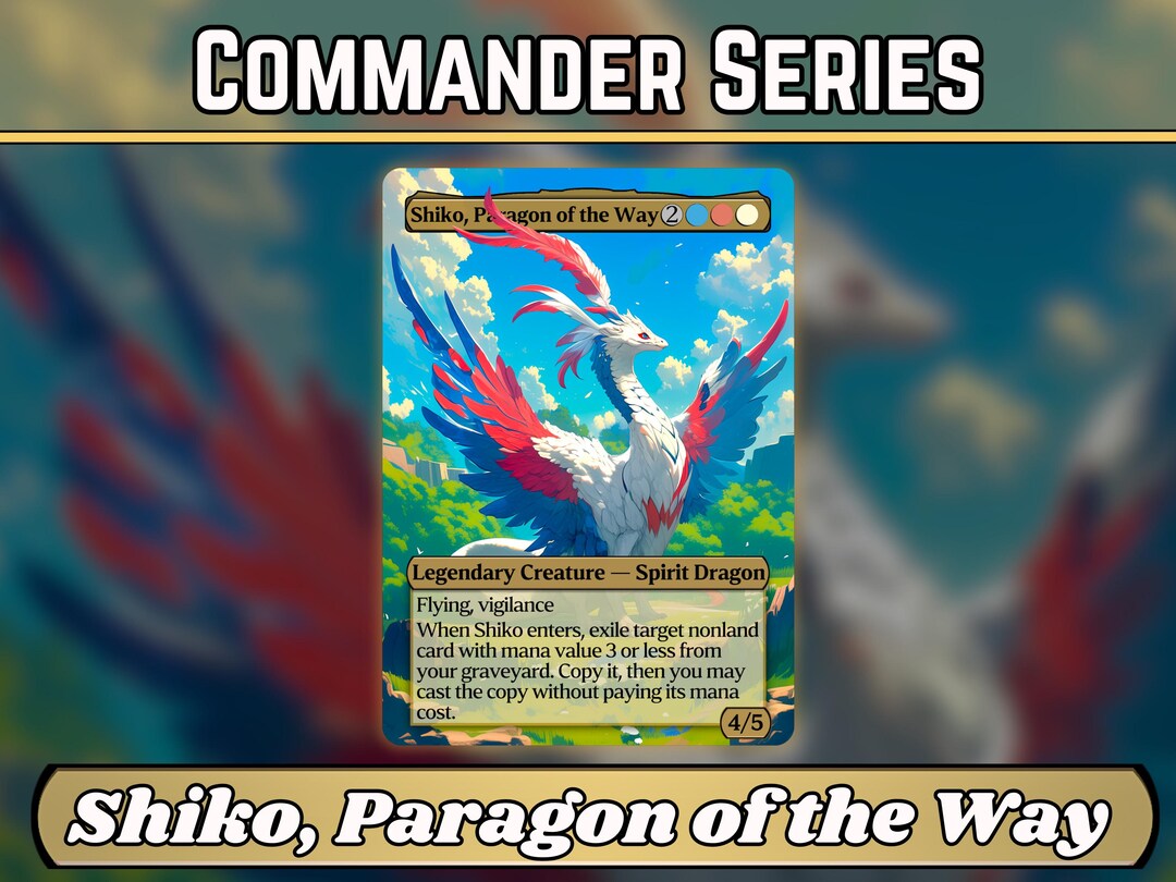 Shiko, Paragon of the Way - Classic Commander Series - Full-art Custom ...