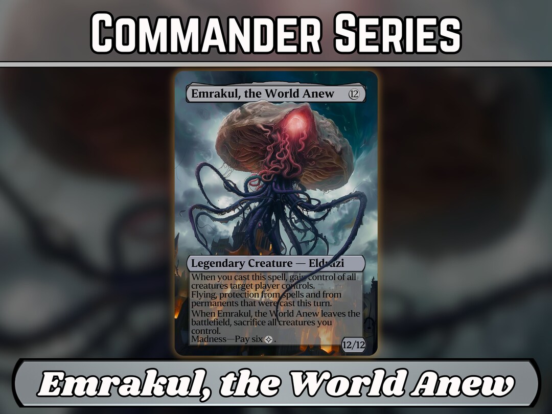 Emrakul, the World Anew - Proxy - Classic Eldrazi Commander Series - Full-art Custom Magic ...