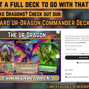 The Ur-dragon Proxy - Classic Commander Series - Full-art Custom Magic Proxies - Perfect Gift ...