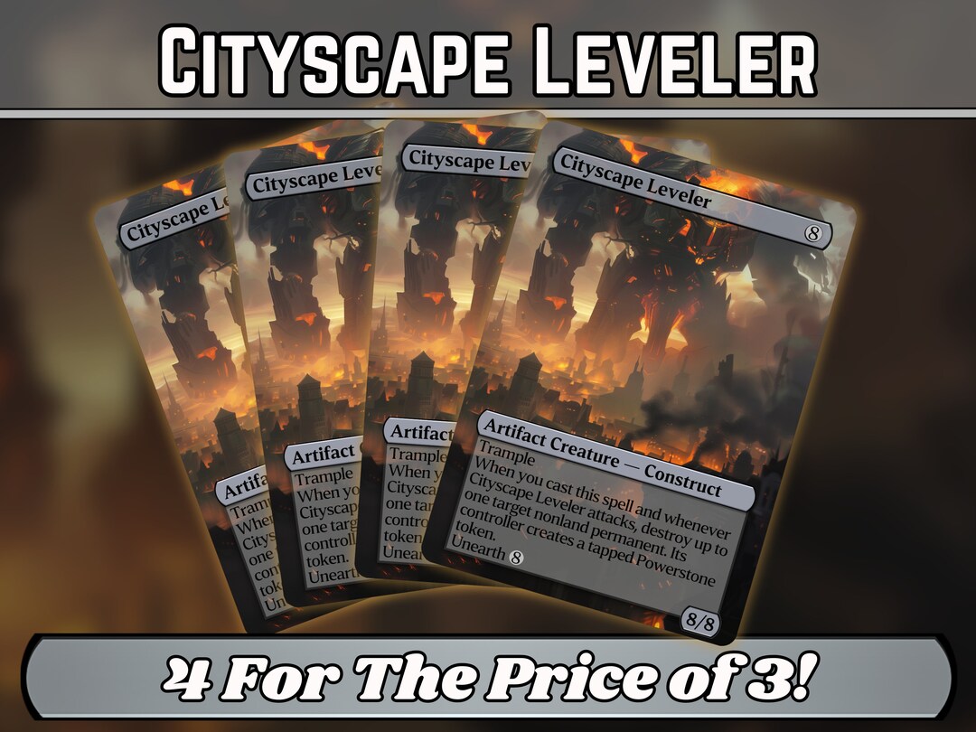 Cityscape Leveler - Proxy - Custom Magic Fantasy Art Series - Full-art ...