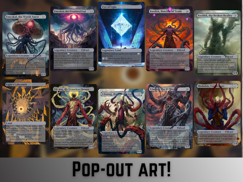 Eldrazi Big Bundle Eldrazi Tribal Commanders Set of 10 1 Cards Full-art ...