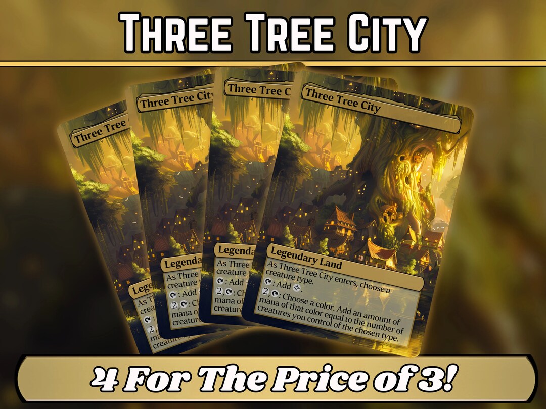 Three Tree City - Proxy - Custom Fantasy Art Series - Perfect Gift ...