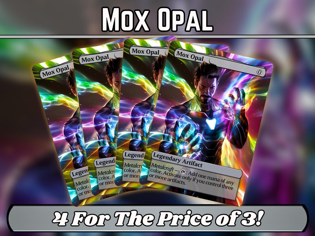 Mox Opal Iron Man Proxy Custom Marvel Art Series Full-art Custom ...