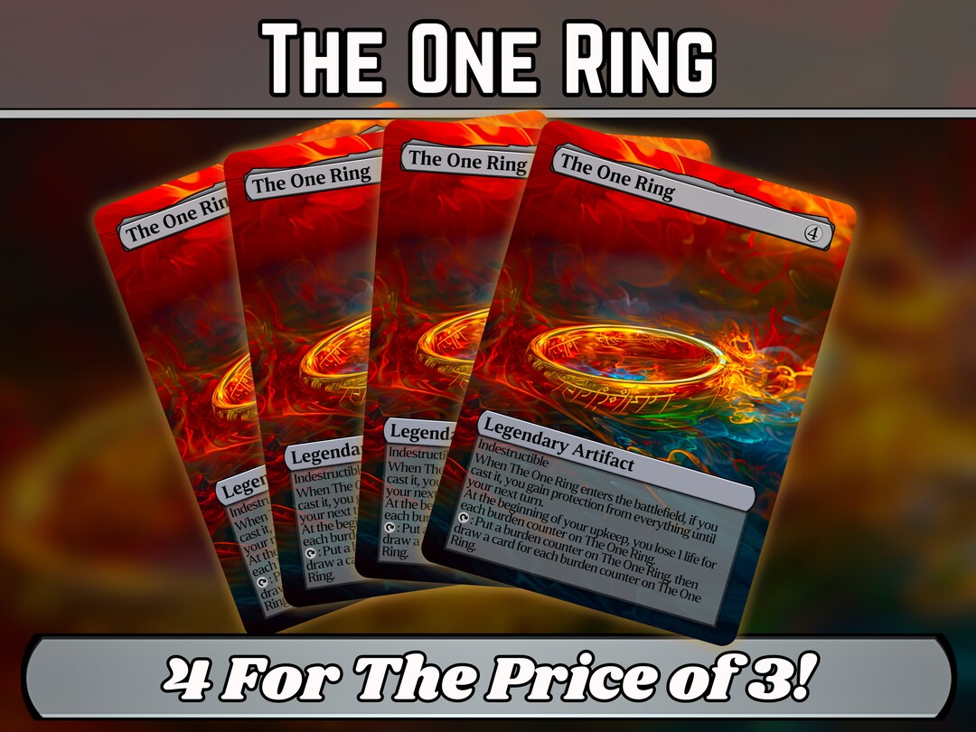 The One Ring - Proxy - Custom Magic Fantasy Art Series - Full-art ...