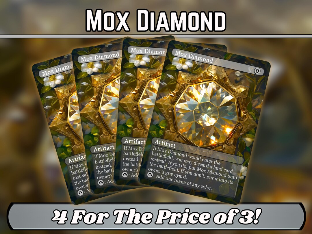 Mox Diamond - Proxy - Custom Fantasy Art Series - Full-art Custom Proxies - Great Gift ...