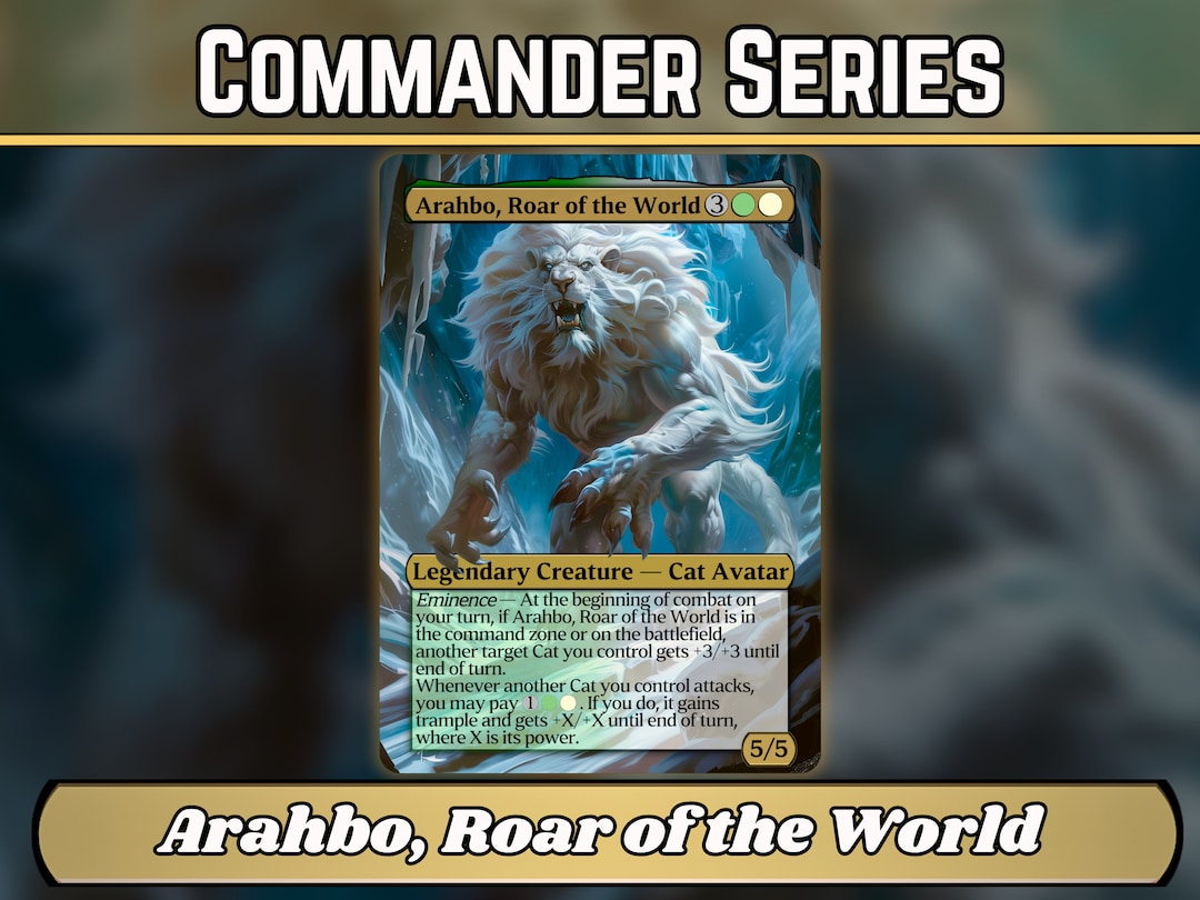 Arahbo, Roar of the World - Proxy - Classic Commander Series - Full-art ...