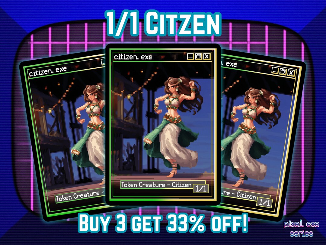 Citizen 1/1 Token - Retro 8bit Pixel Art - Buy 3 Get 33% Discount ...