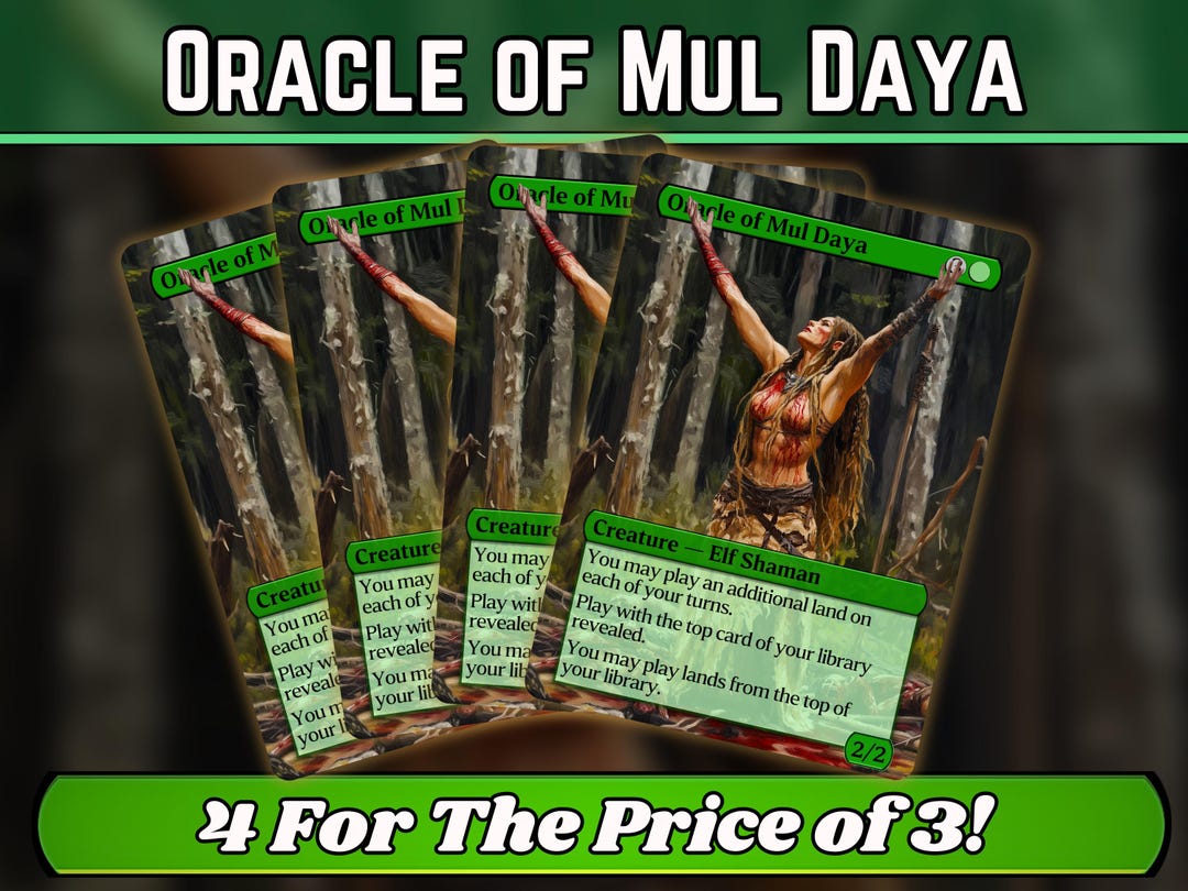 Oracle of Mul Daya - Proxy - Custom Magic Fantasy Art Series - Full-art ...