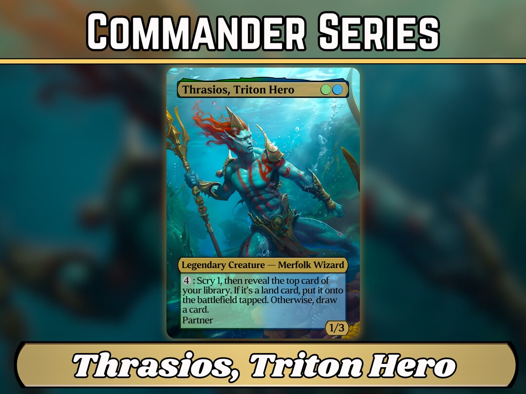 Thrasios, Triton Hero - Proxy - Classic Commander Series - Full-art ...