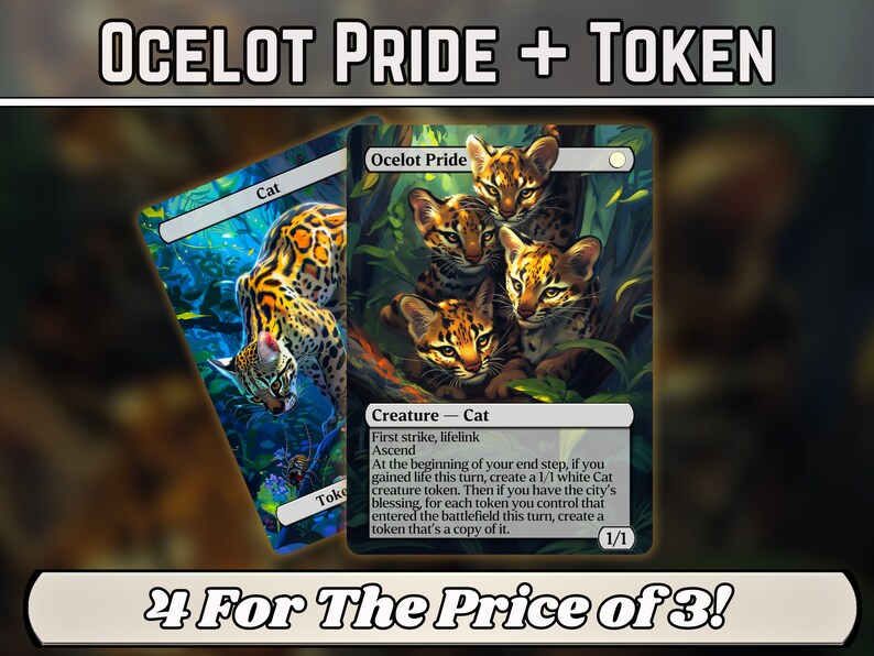 Ocelot Pride Proxy Custom MTG Fantasy Art Series Full-art Custom Proxies High Quality Cards for ...