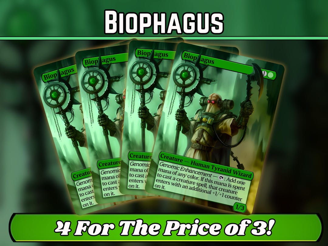Biophagus Proxy Custom Pop-out Art Series Full-art Proxies Great Gift ...