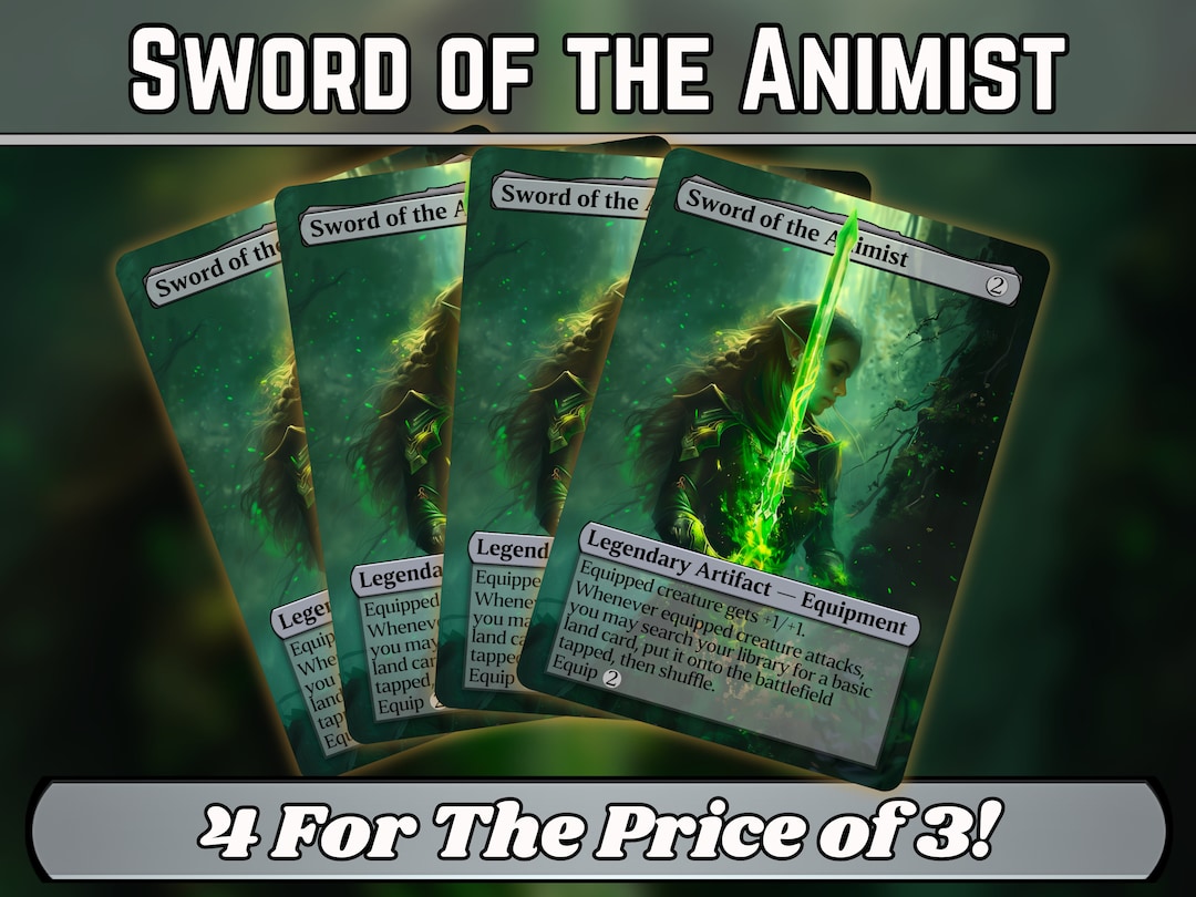 Sword of the Animist - Proxy - Custom Magic Fantasy Art Series - Full ...