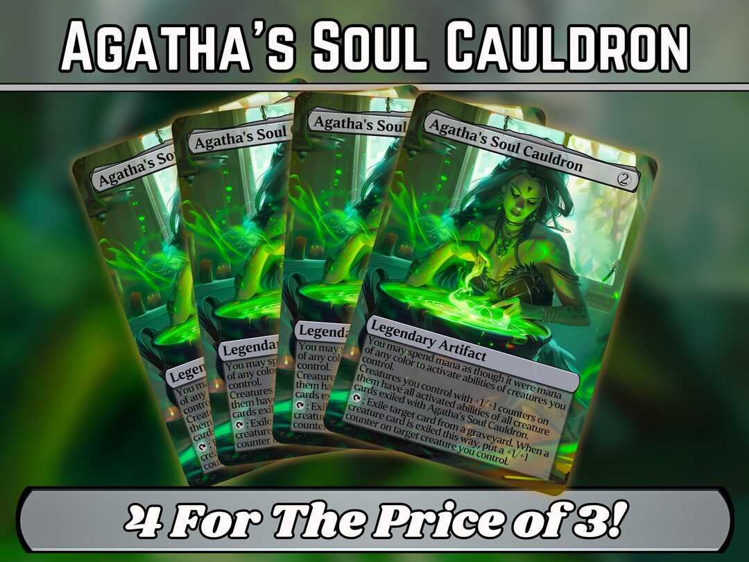 Agatha's Soul Cauldron - Proxy - Custom Magic Fantasy Art Series - Full ...