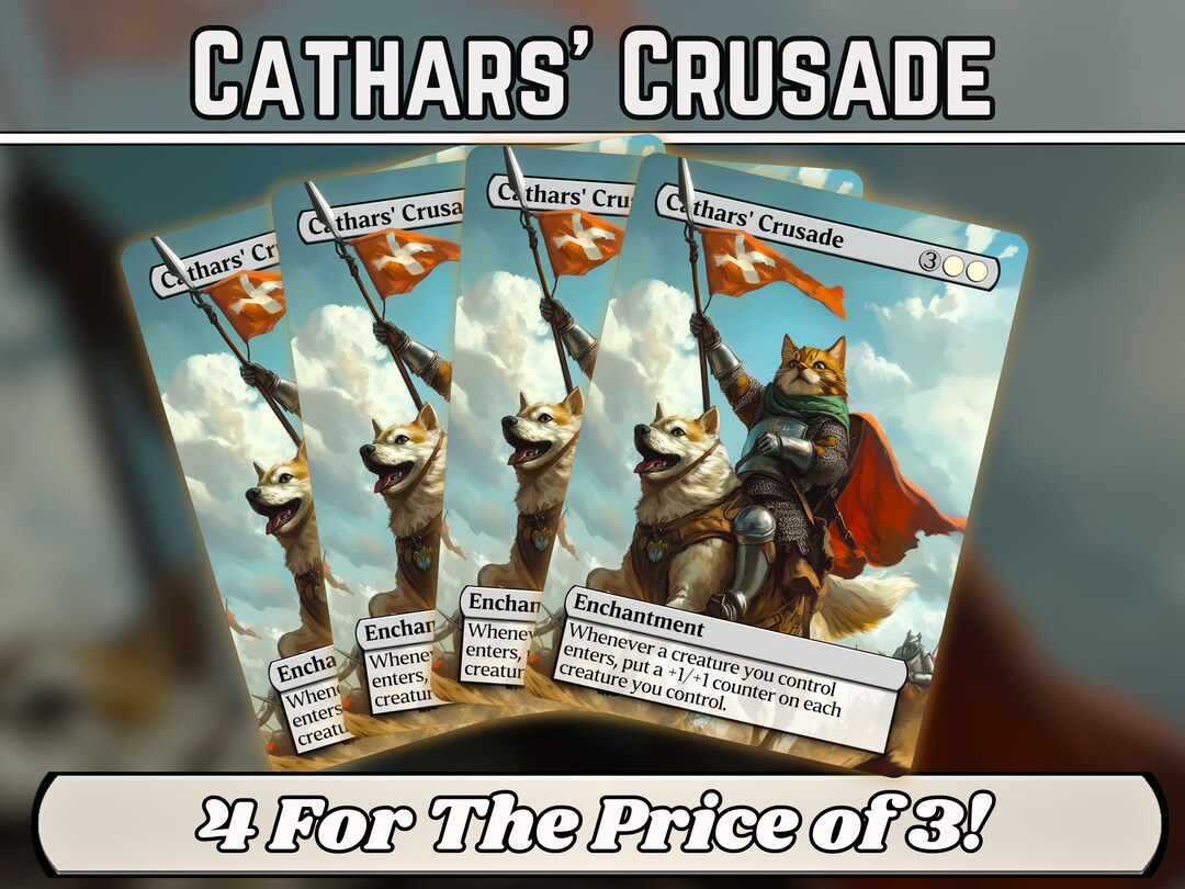 Cathars' Crusade - Cat & Dog Proxy Series - Custom Magic Fantasy Series ...
