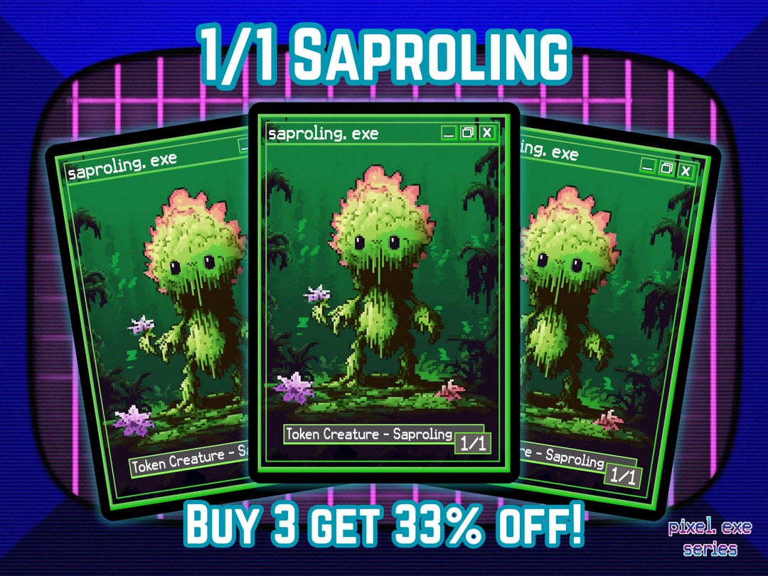 Saproling 1/1 Token - Retro 8bit Pixel Art - Buy 3 Get 33% Discount ...
