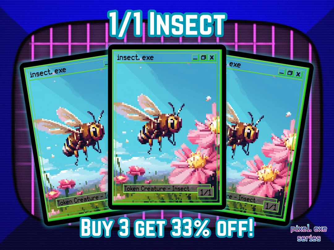 Insect 1/1 Token - Retro 8bit Pixel Art - Buy 3 Get 33% Discount - Full ...