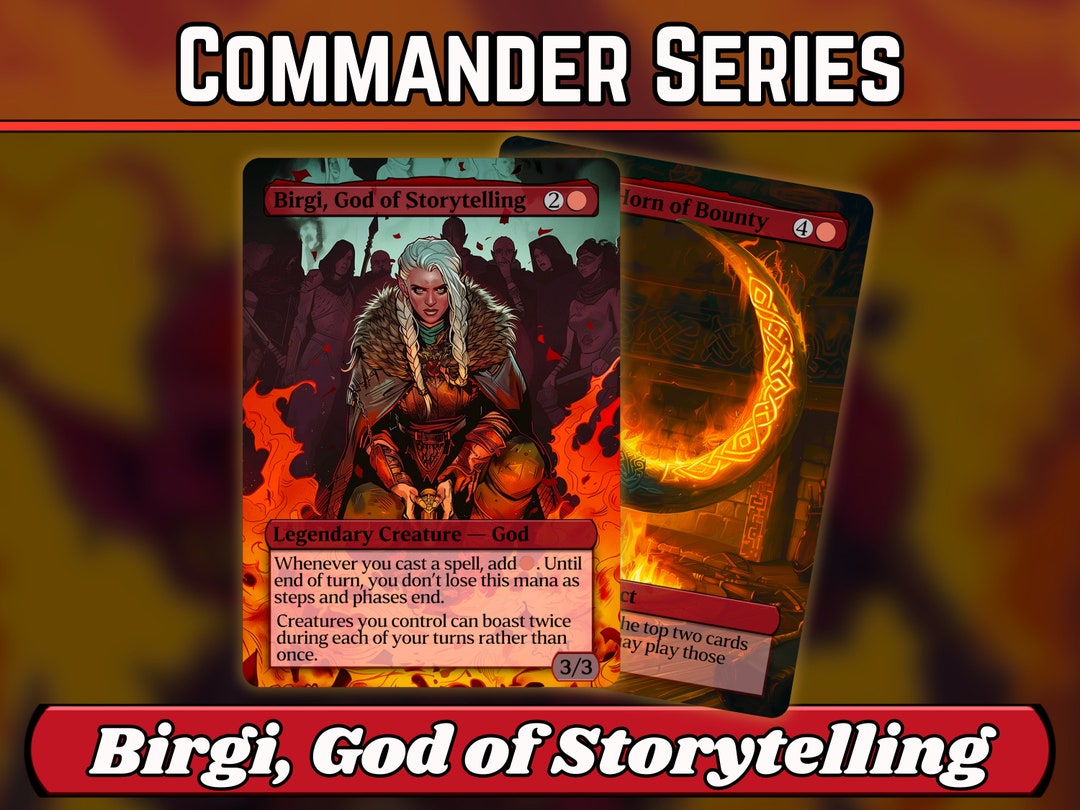Birgi, God of Storytelling // Harnfel, Horn of Bounty Proxy Classic ...